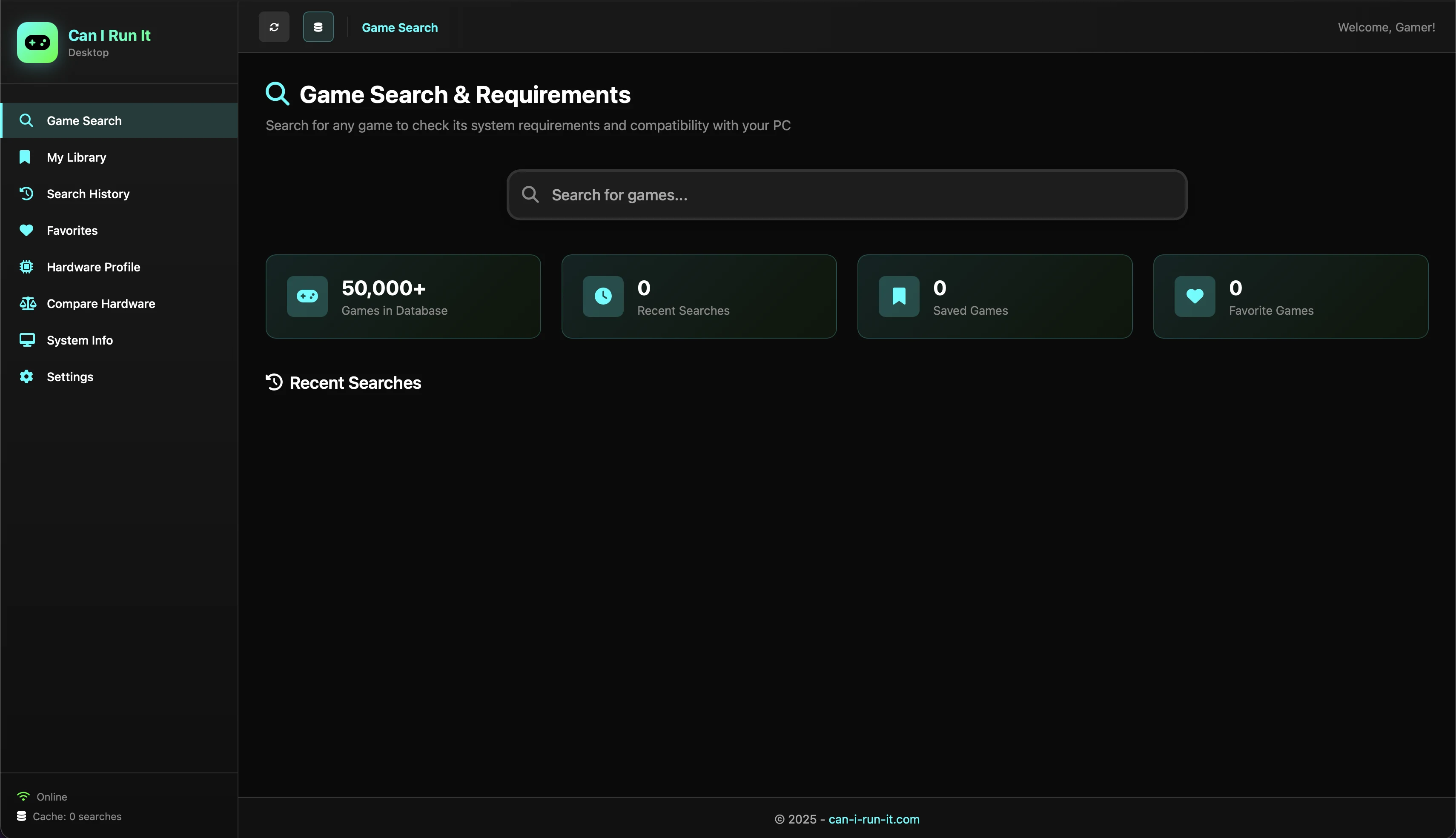 User Guide - Can I Run It | Website, Windows & Mac App, Hardware Detector